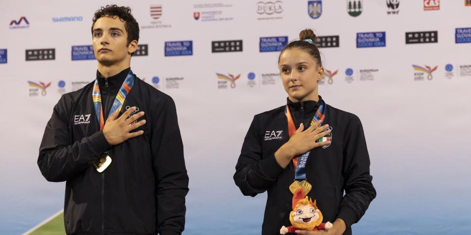 Grillo and Villa earn gold for Italy in first ever Mixed Pairs final ...